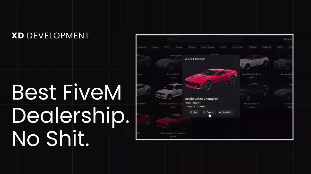 Dynamic FiveM Dealership System: Revolutionize Vehicle Acquisition